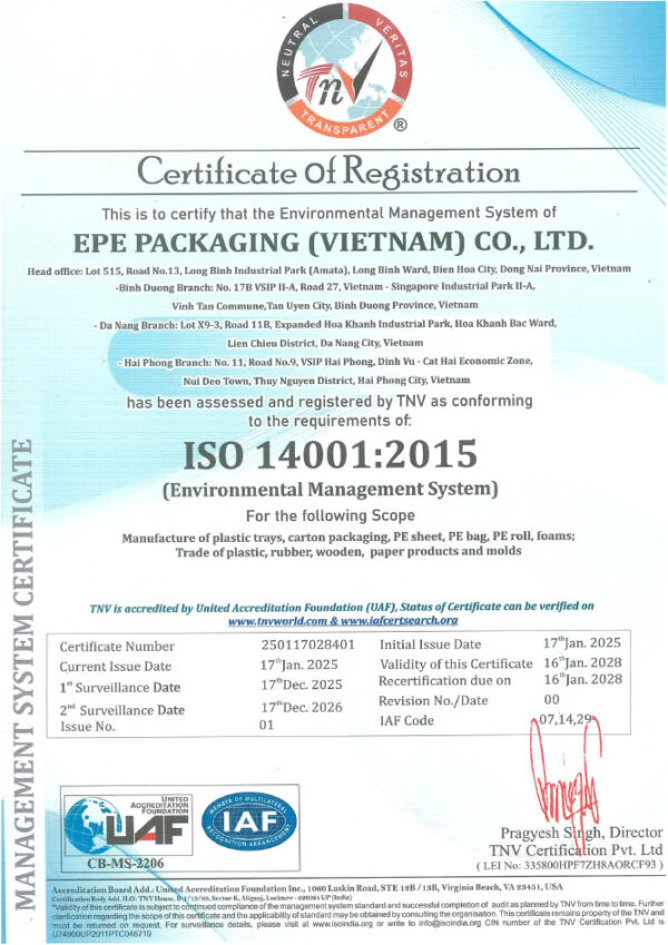 Công ty – A Total Packaging Solution Company – EPE